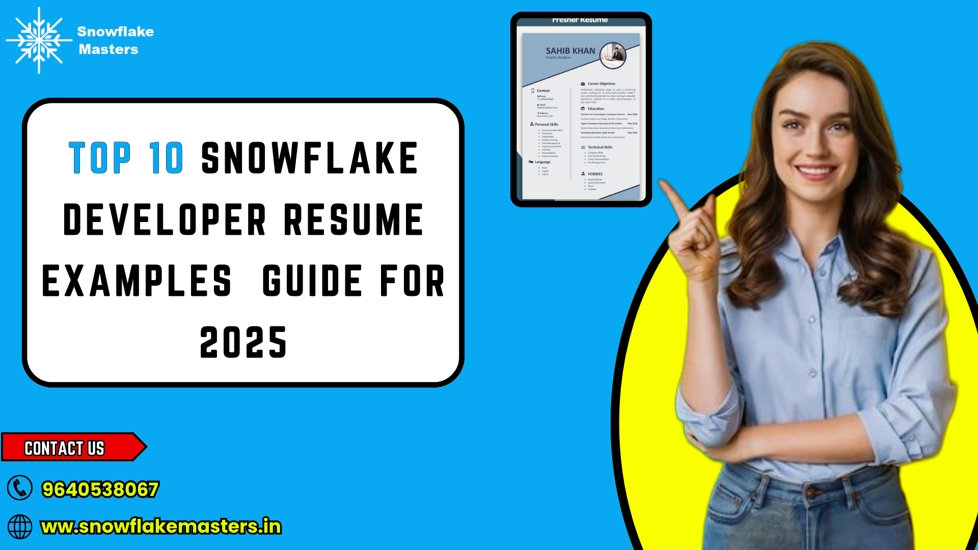 Top10 Snowflake Developer Resume Examples & Guide for 2025
