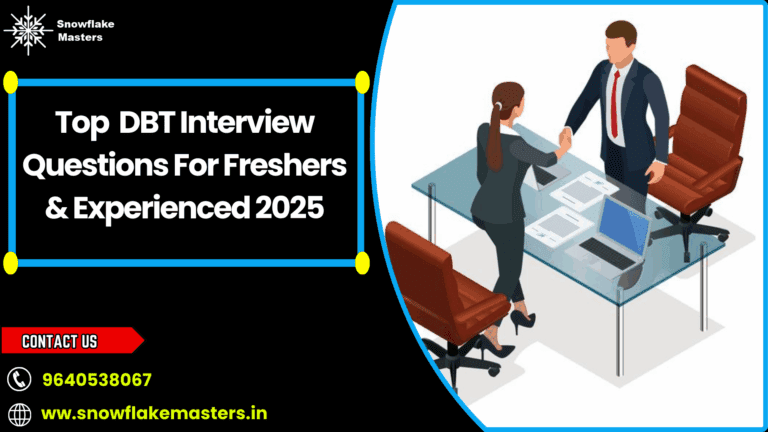 DBT Interview Questions in 2025
