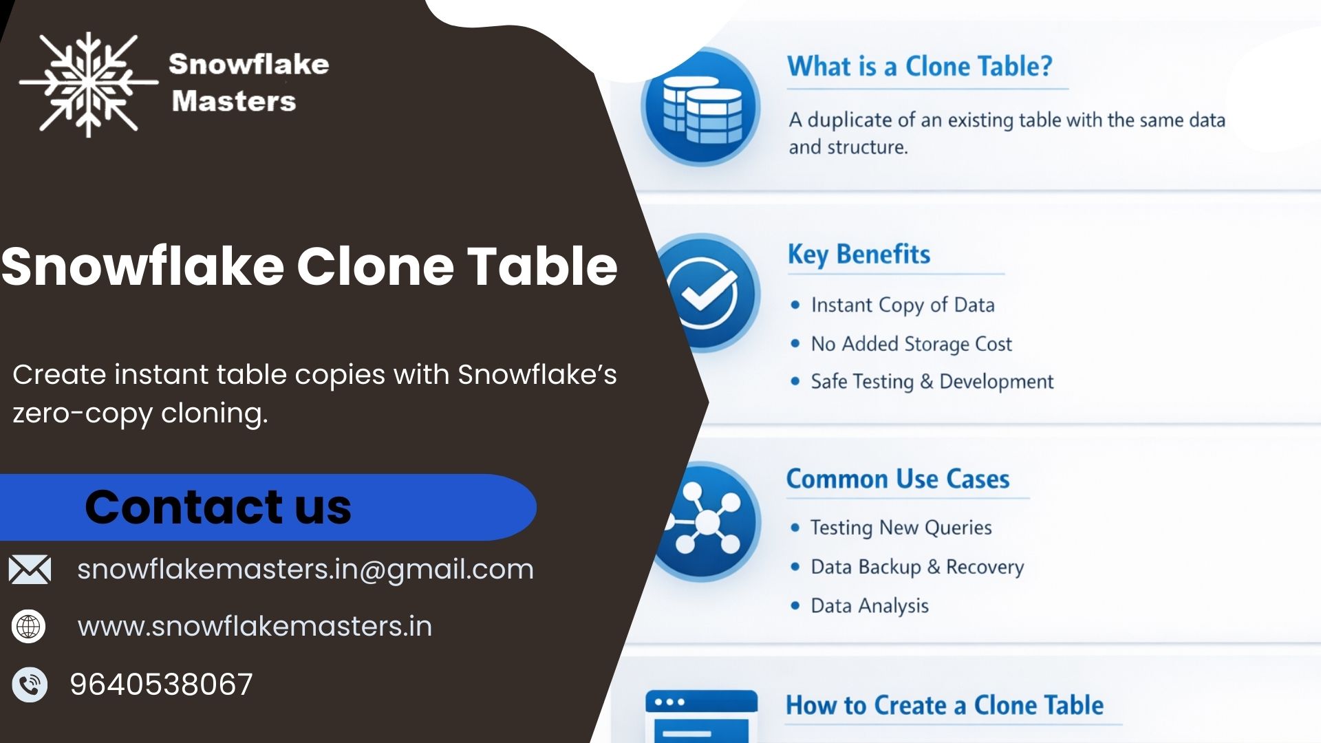 Snowflake Clone Table: 4 Best Simple Examples for Beginners
